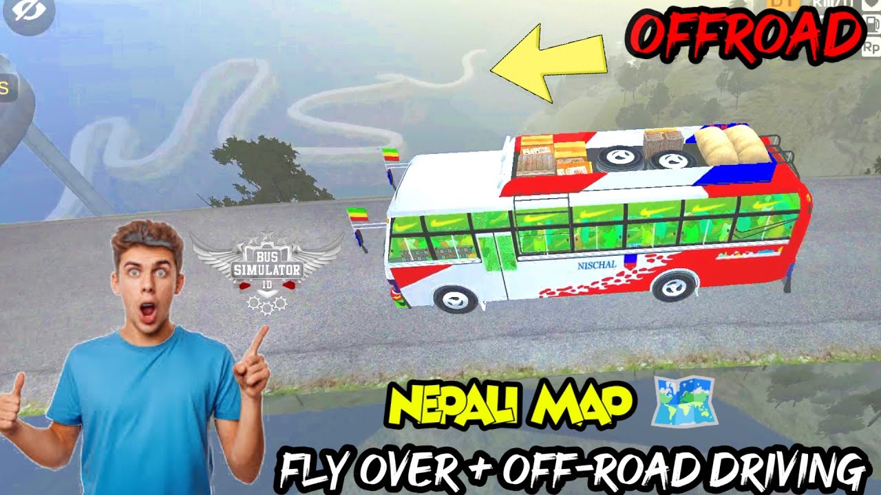 Ne map update||Nepali mini bus||Nepali BUSSID map||Nepali bus skin ...