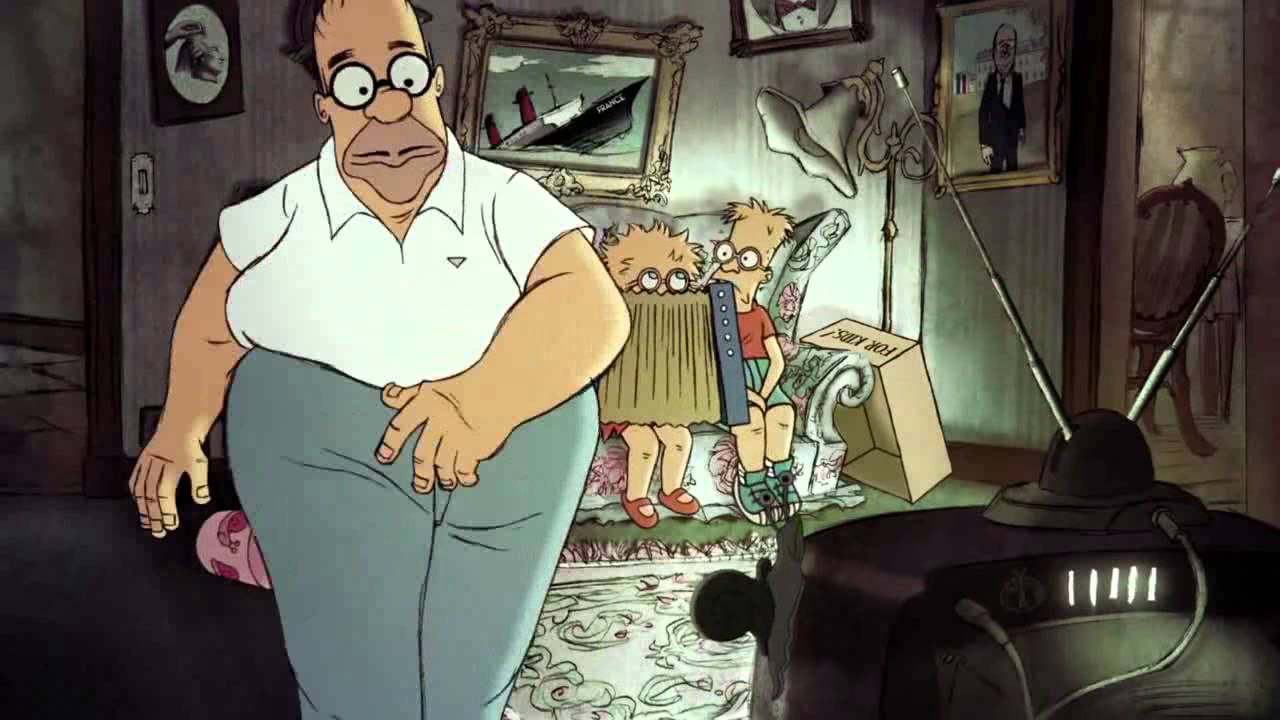 Chomet Couch Gag from 'Diggs' THE SIMPSONS ANIMATION on FOX0 - YouTube