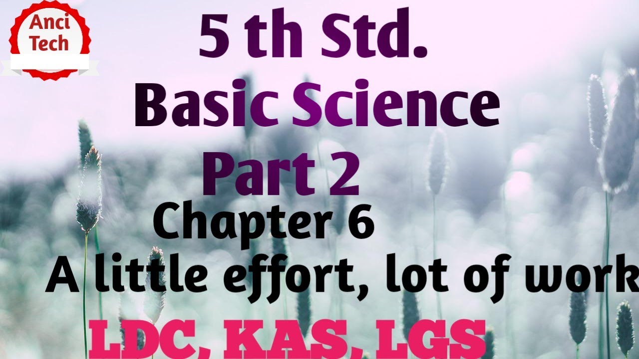5 Th Std Basic Science Part 2 Chapter 6 Youtube 3352