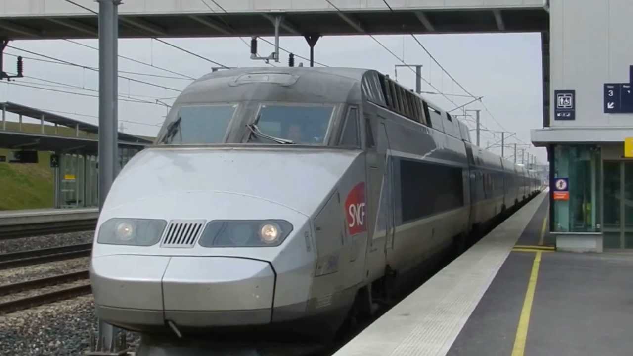 TGV Trains at Gare Champagne-Ardenne 6 March 2013 - YouTube