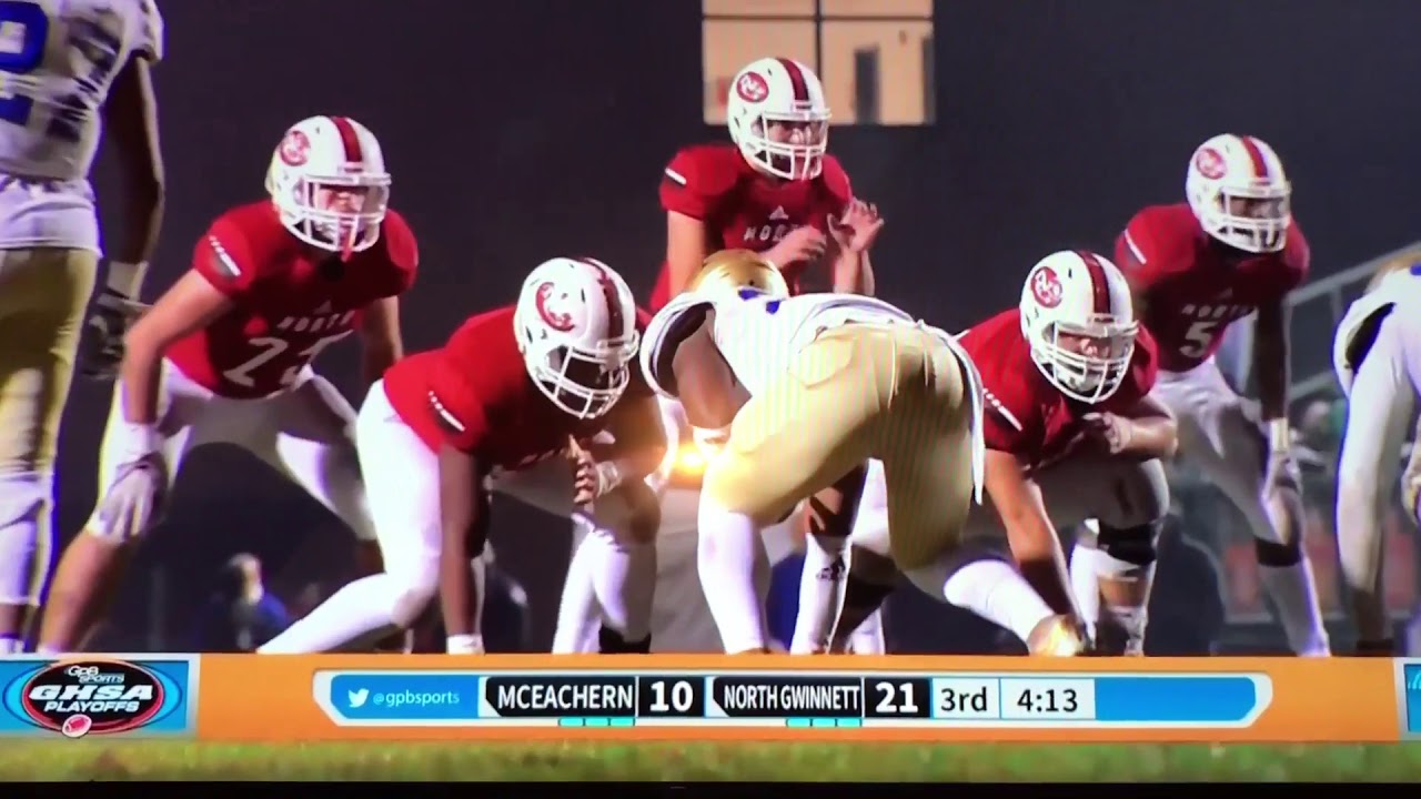 Tyler Goodson RB North Gwinnett Vs McEachern 2k17 - YouTube