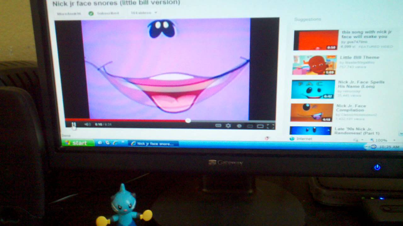 Nick jr face takes a nap - YouTube
