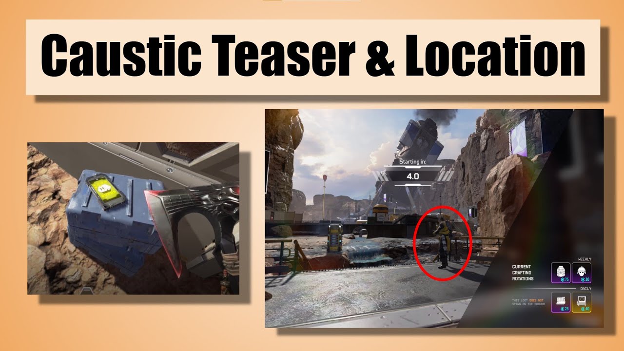 Caustic In Loading Screen - Caustic Teaser Location: Crash Site - YouTube