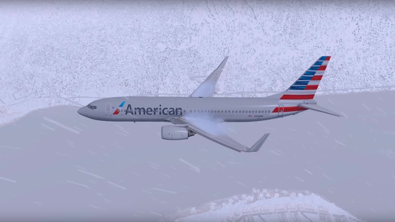 Plane VS HEAVY Hail & Snow Storm - YouTube