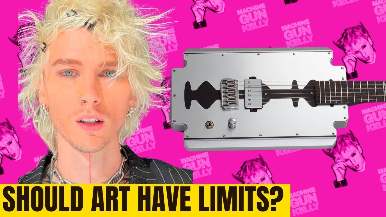 Are You Offended By MGK's Razor Blade Guitar? - YouTube