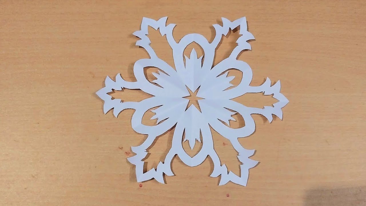 Snow Flakes making by paper cutting. Snow flakes. - YouTube