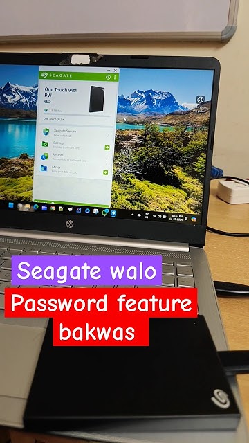 SEAGATE one touch external hard drive password feature - YouTube