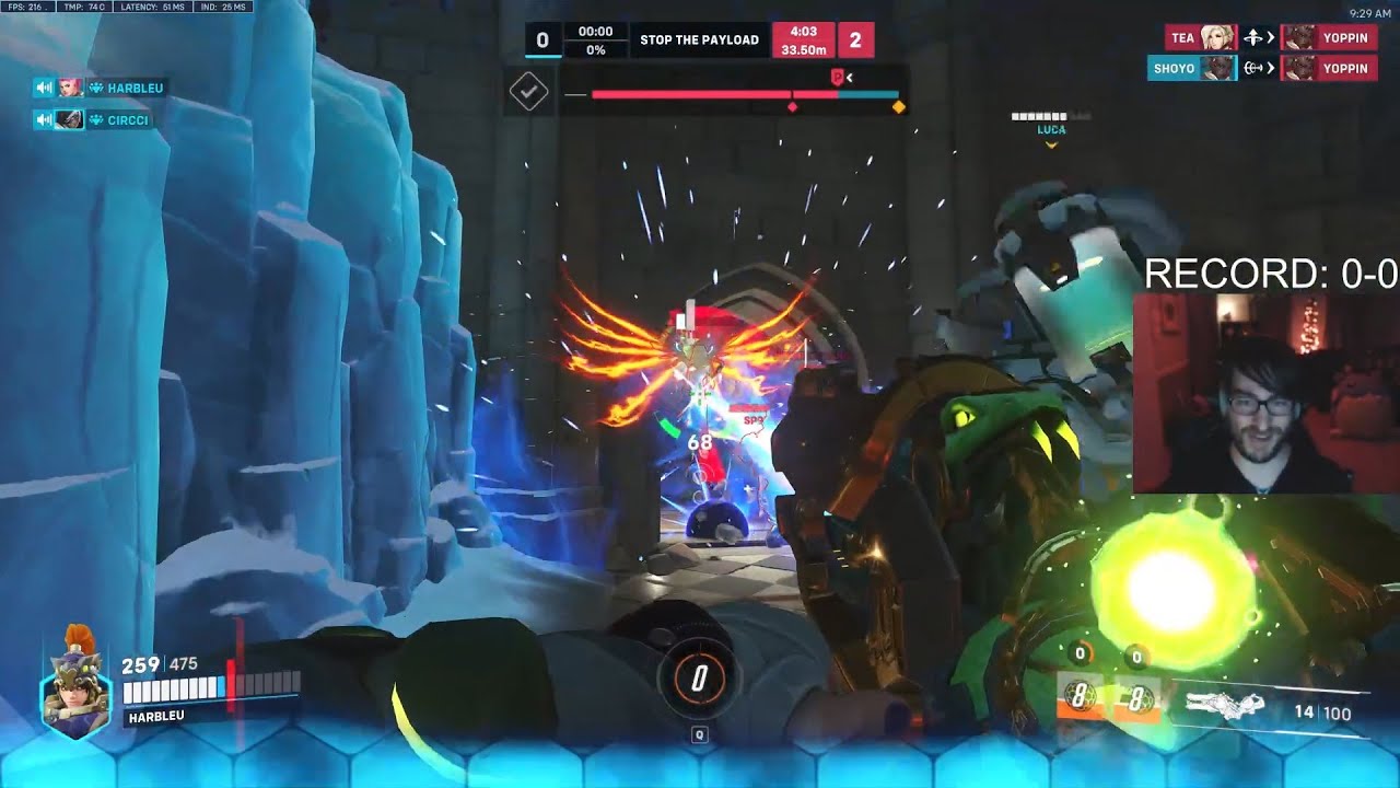 22K DMG! Harbleu Intense game as Roadhog + Zarya Overwatch 2 GAMEPLAY ...