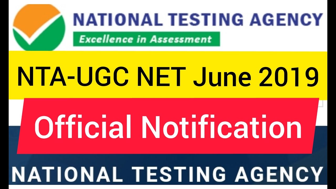 NTA UGC NET OFFICIAL NOTIFICATION June 2019 - YouTube