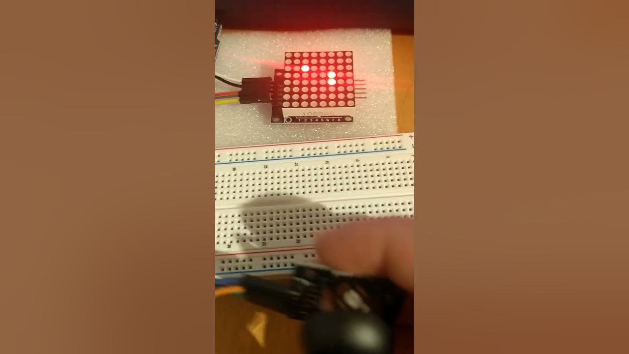 Snake with Arduino LED Matrix (8x8) - YouTube