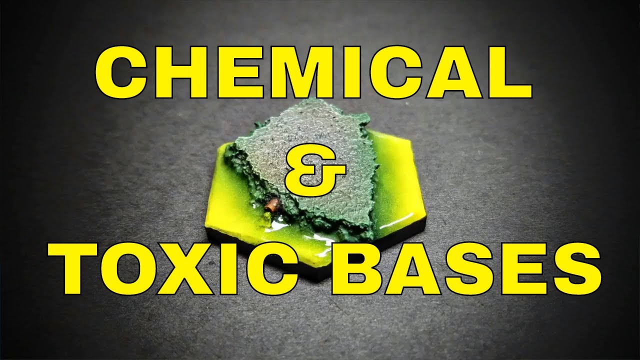 How to Make and Paint Chemical Toxic Bases | Battltetech Basing ...