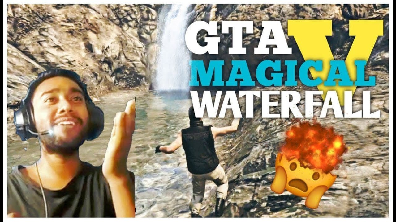 GTA V Magical Waterfall | Gta V funny video 🤣🤣 | Gta V highlights - YouTube
