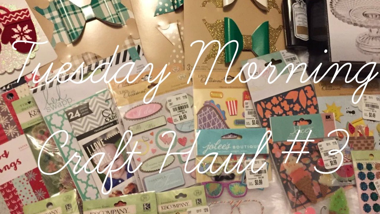 Tuesday Morning Craft Haul #3 ft. Christmas Clearance, Project Life ...