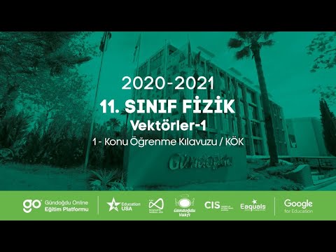 2020-2021 11. Sınıf Fizik F11003 - Vektörler-1 | Anlatan Hürol Yeşil