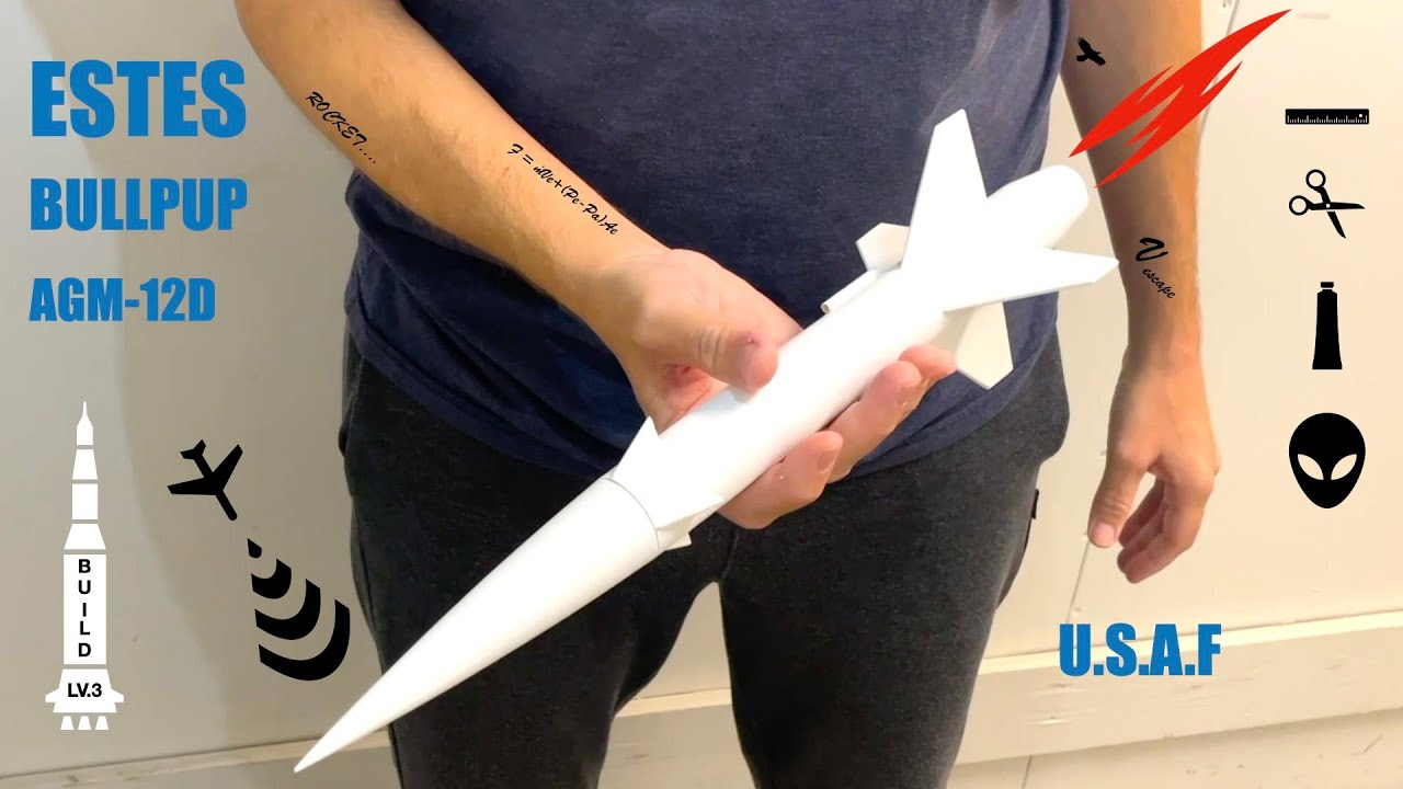 ESTES BullPup AGM-12D Model Rocket Build - YouTube