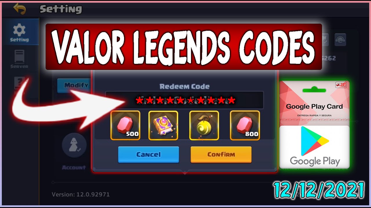 Valor Legends Codes 2022 | Valor Legends Redeem Code 2022 & Redeem Code ...