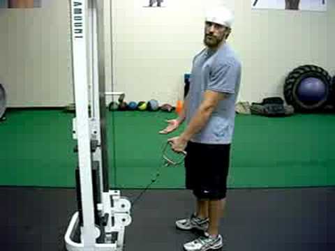 Arm Abducted Low Pulley External Rotation (www.trainatp.com) - YouTube