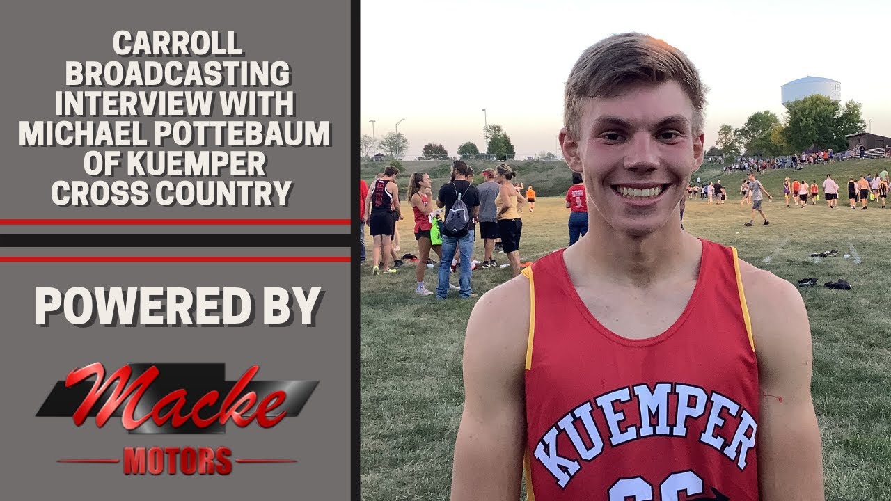 Jeff Blankman talks with Michael Pottebaum of Kuemper CC after he ...