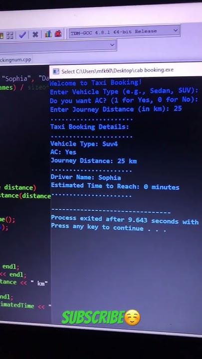 fare calculation IDE dev c++ #cppprogramming - YouTube