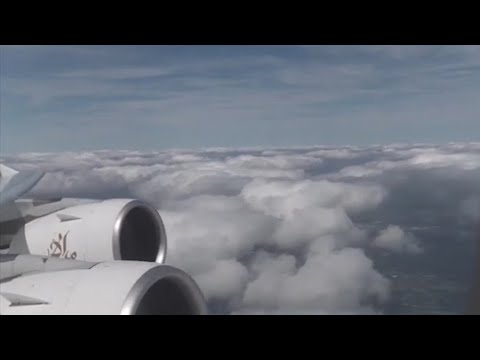 Emirates A380 Departure from London Heathrow! Amazing climb out with ...