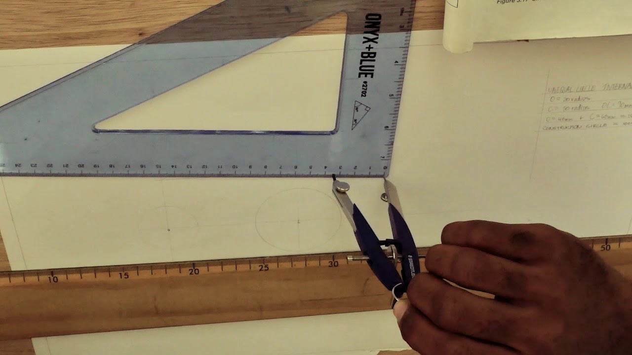 How to create an Internal Tangent Construction - YouTube