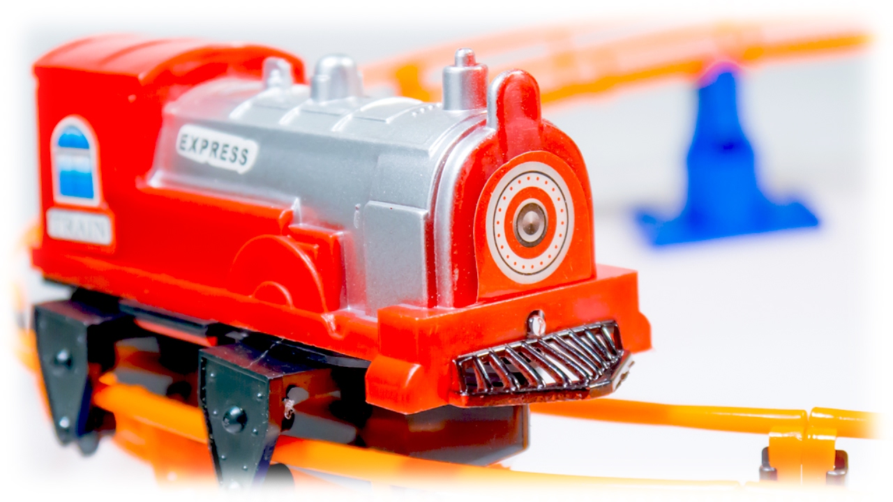 Wall Mounted Track with Train Aerobatics - YouTube