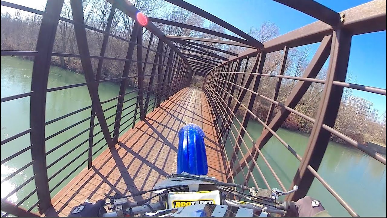 Dirt Biking at DAIN CITY (Welland Canal) with a Yamaha YZ450 - YouTube