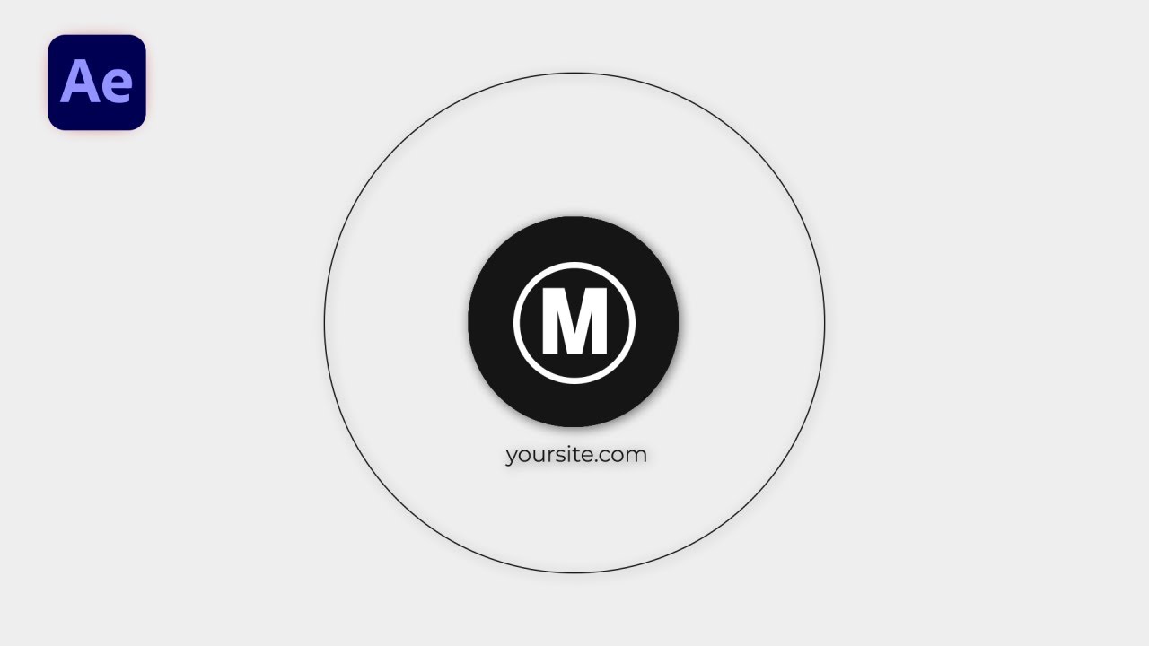 MINIMAL and CLEAN Logo Animation - After Effects Tutorial - YouTube