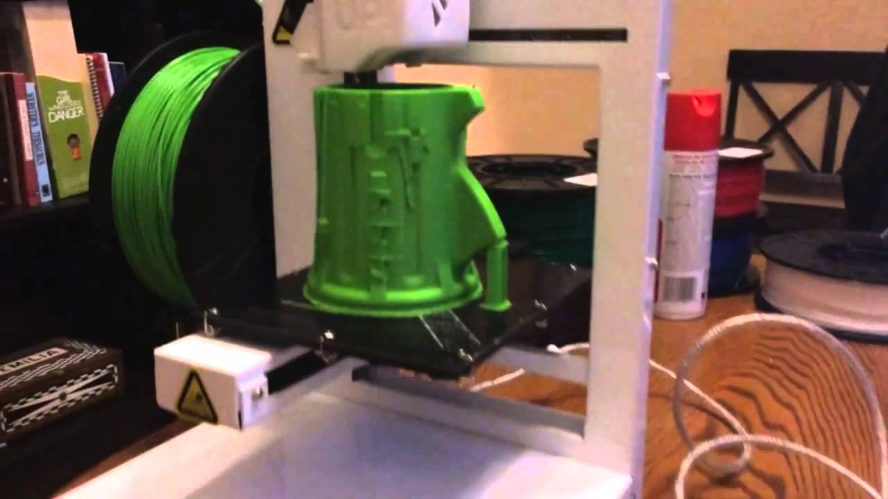 3d printed Shark Gauntlet on UP! Plus 2 3d printer - YouTube