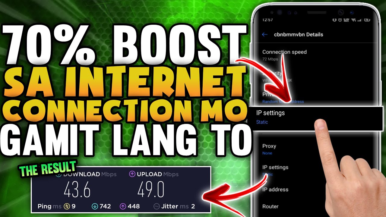 BOOST Up To 70% Ang Internet Connection Mo Using This Method - YouTube