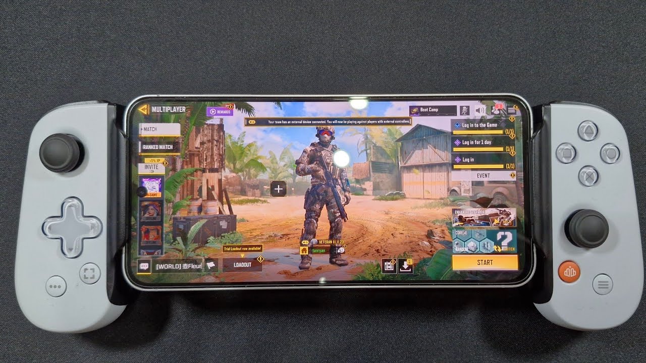 Samsung Galaxy S24 fe, COD Mobile Gameplay Using The Backbone Controller - YouTube