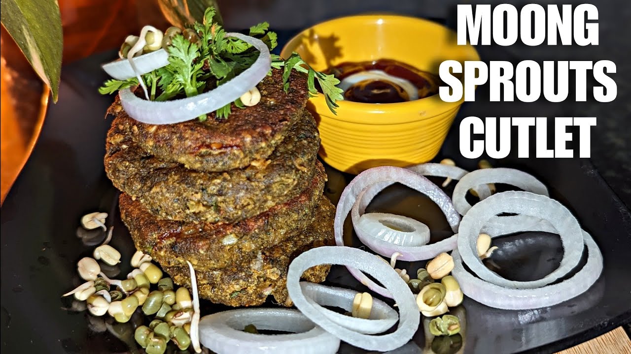 MOONG SPROUTS CUTLET || Moong Sprouts Recipe/Evening Healthy Snacks # ...