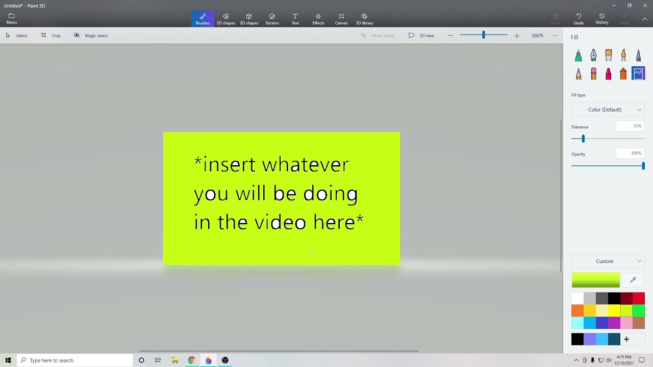 how to make the worst thumbnail ever in paint 3d. - YouTube