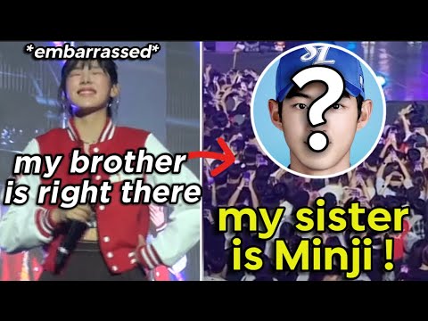 Minji Surprises her BROTHER During Performance at his School... - YouTube