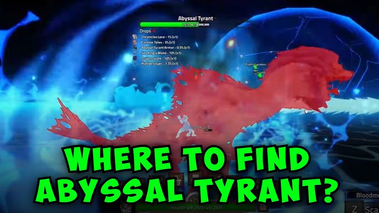 How to Find the Abyssal Tyrant in King Legacy Update 7 - Fast Spawn ...