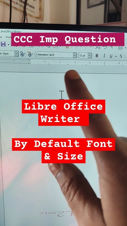 By Default Font And by default font size in Libreoffice Writer #libreofficewriter # ...