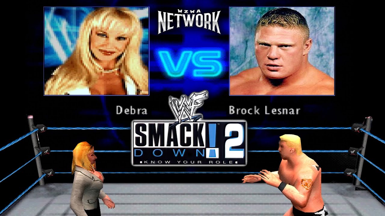 DEBRA vs BROCK LESNAR?! (WWF Smackdown! 2 Network Extra) - YouTube