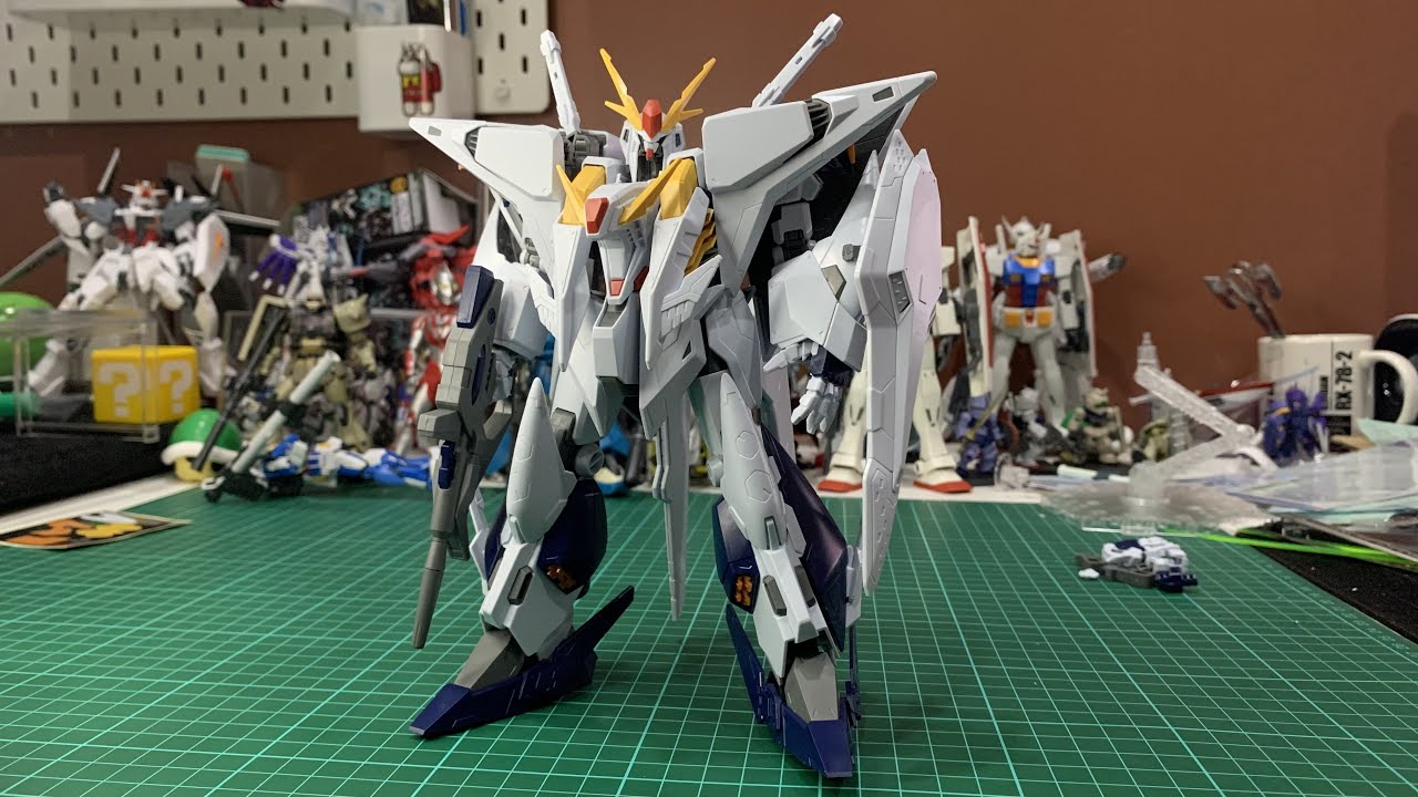 Speed Build HG RX-105XI Gundam Minovsky Flight System Mobile Suit - YouTube