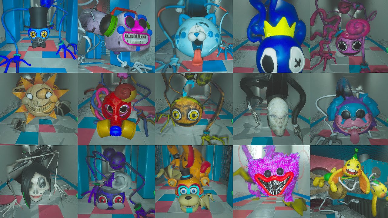 All Characters in many games, destroyed by blender | Poppy Playtime ...