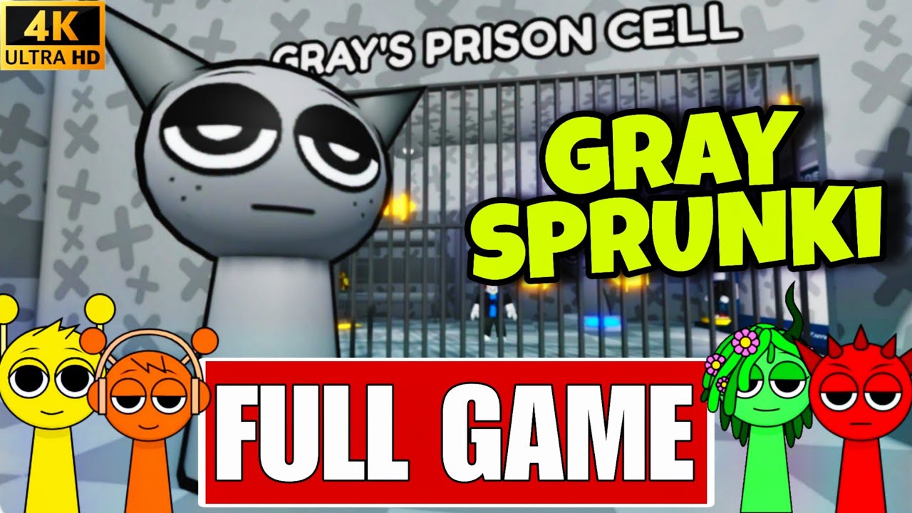 GRAY SPRUNKI PRISON RUN! (Obby) Roblox Gameplay Walkthrough ...
