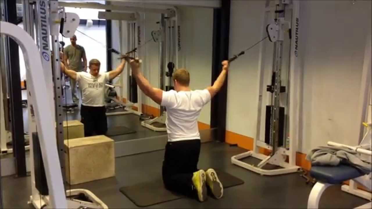 Overhead Cable Curls - YouTube