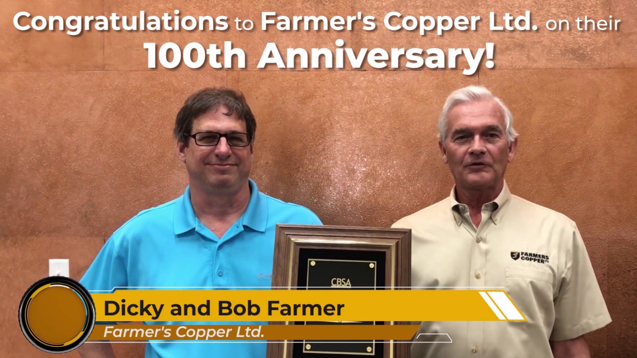 Happy 100th Anniversary to Farmer's Copper! - YouTube