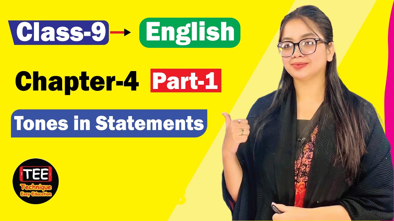Tones in Statements | Chapter 4 | Part 1 Class nine English | নবম ...