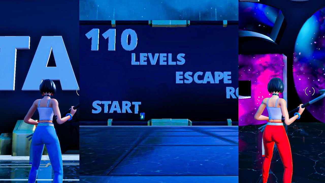 Fortnite 110 Levels Escape Room 😎🧐 - YouTube