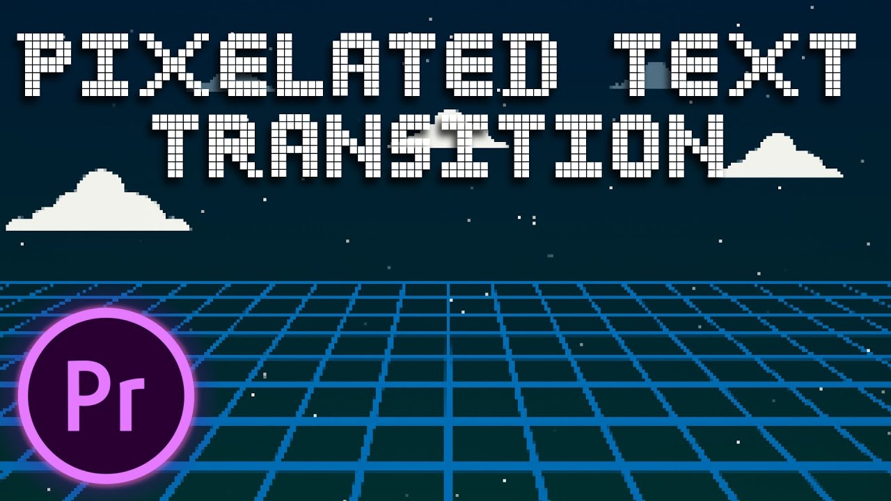Cool Futuristic Text Effect Premiere Pro 2023 (Pixelated Text ...