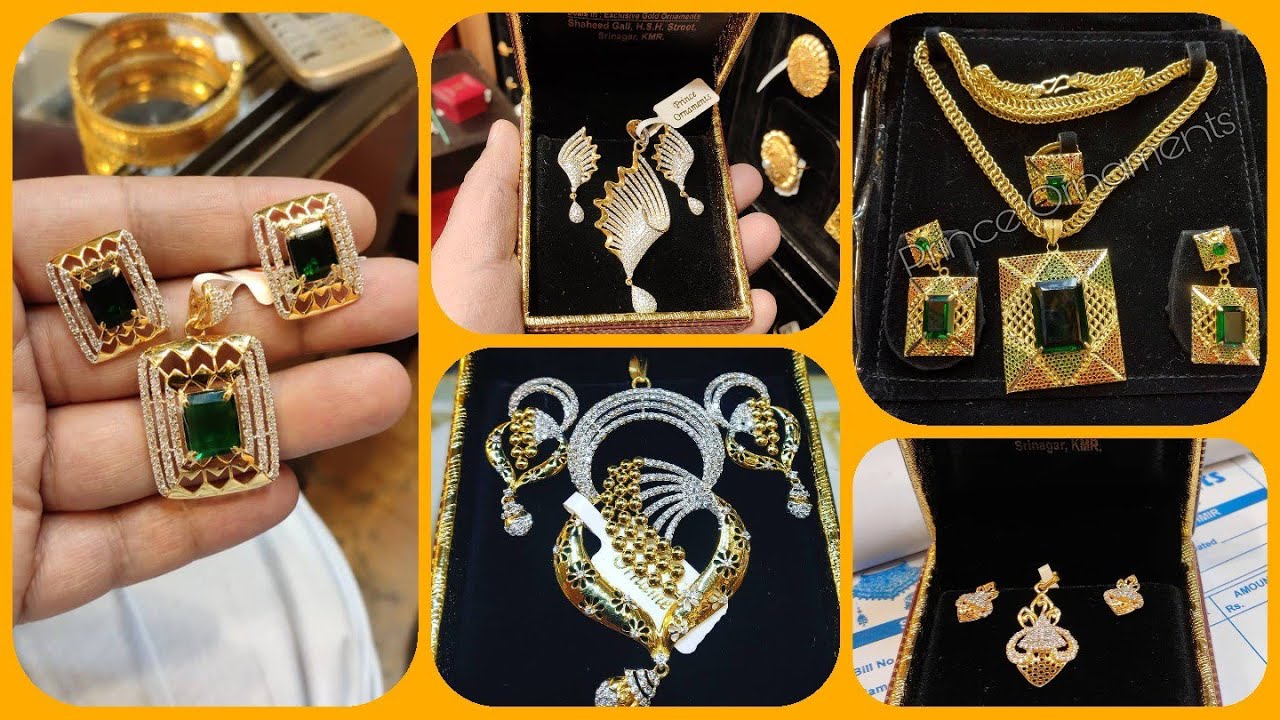New Gold chain pendant set designs || Daily wear gold pendant Designs ...