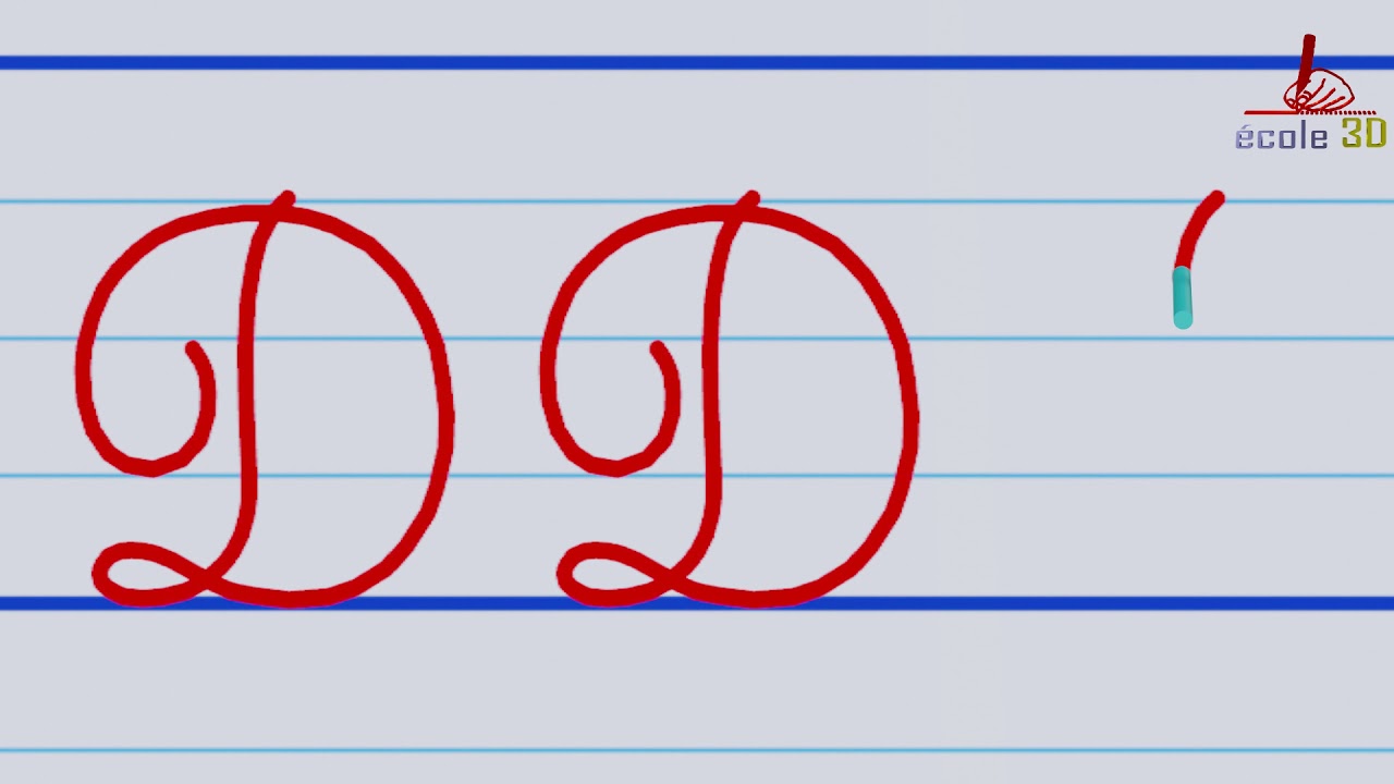 Calligraphie Majuscule D