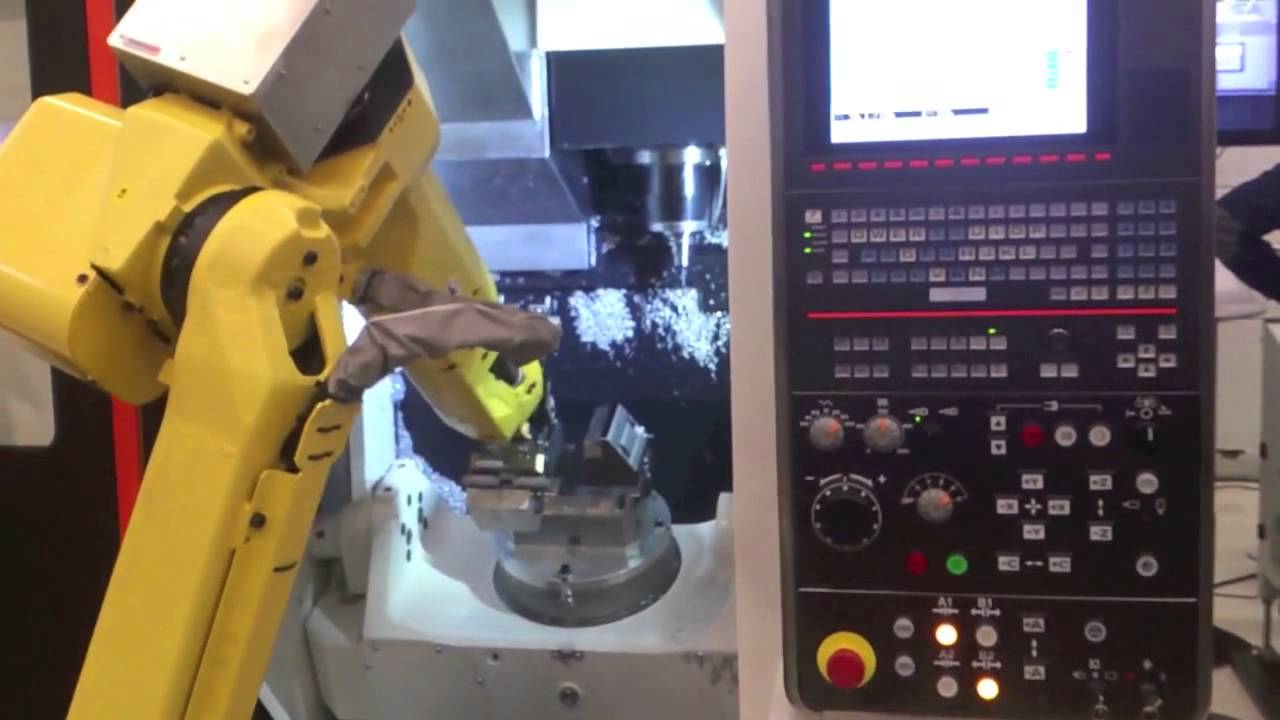 RoboJob Mill-Assist Essential @ Mazak Variaxis J-500 - YouTube