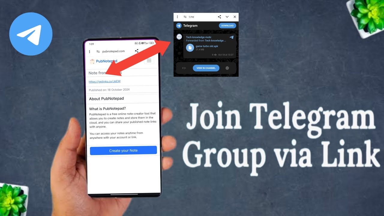 How To Join A Telegram Group With Link - YouTube