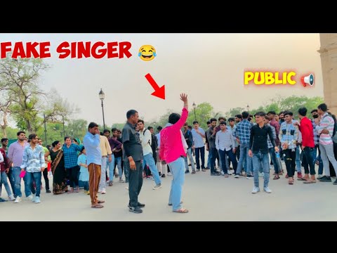 Surprising People with a Fake Singer Performance - YouTube